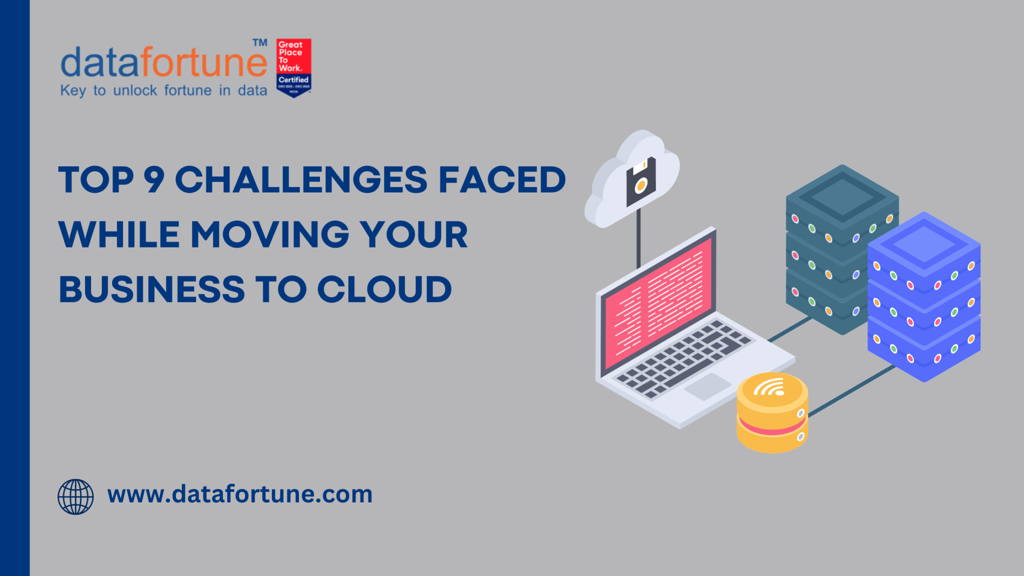 Top 9 Challenges faced while moving your Business to Cloud - Datafortune